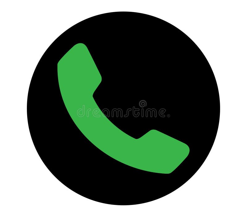 Icono verde del teléfono stock de ilustración. Ilustración de oferta ...