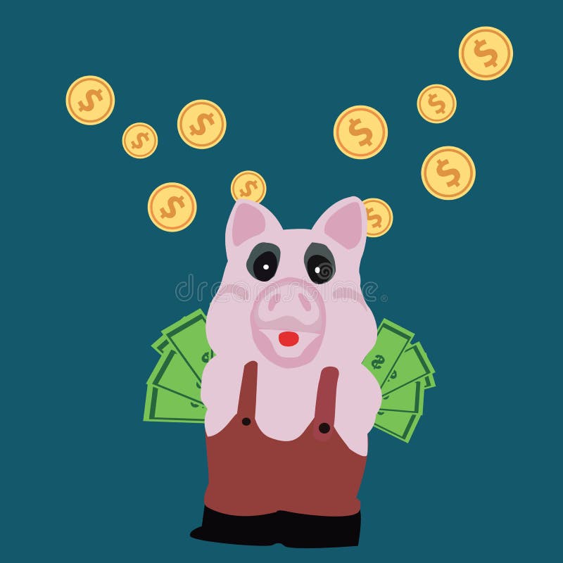 Icono y vector de la hucha ilustración del vector. Ilustración de ...