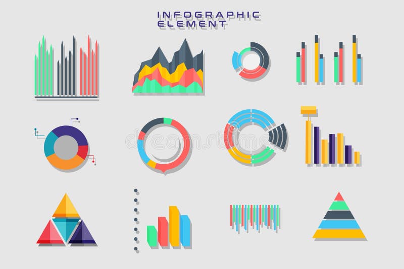 Iconographic Elements and Presentation Templates Stock Vector ...