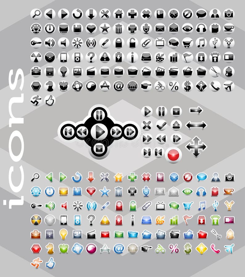 Iconos ilustración del vector. Ilustración de navegadores - 35181734