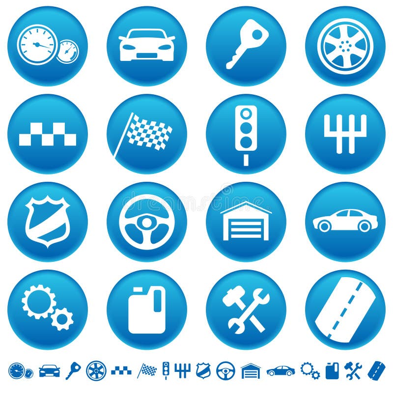 Iconos Automotrices Ilustraciones Stock, Vectores, Y Clipart – (49,570 ...