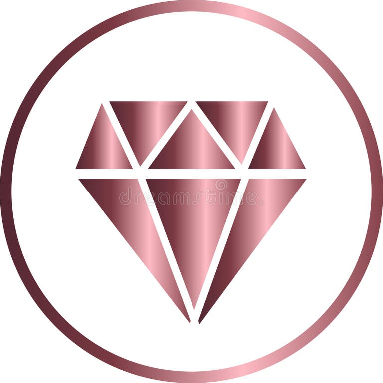 Circle Icon, Diamond Vector Illustration Stock Illustration ...