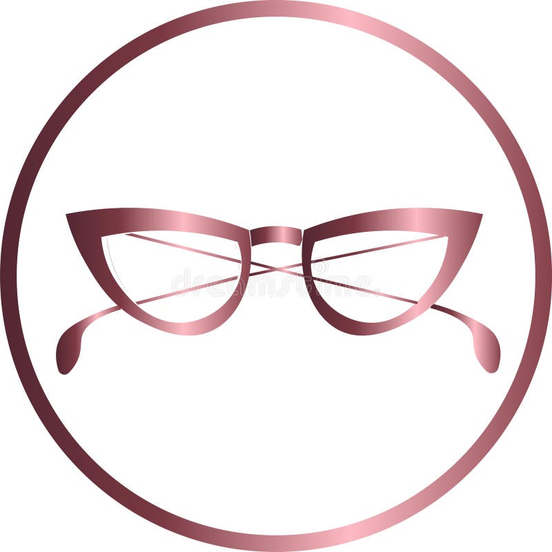 Icon in the Shape of a Circle, Illustration of Lenses Stock ...