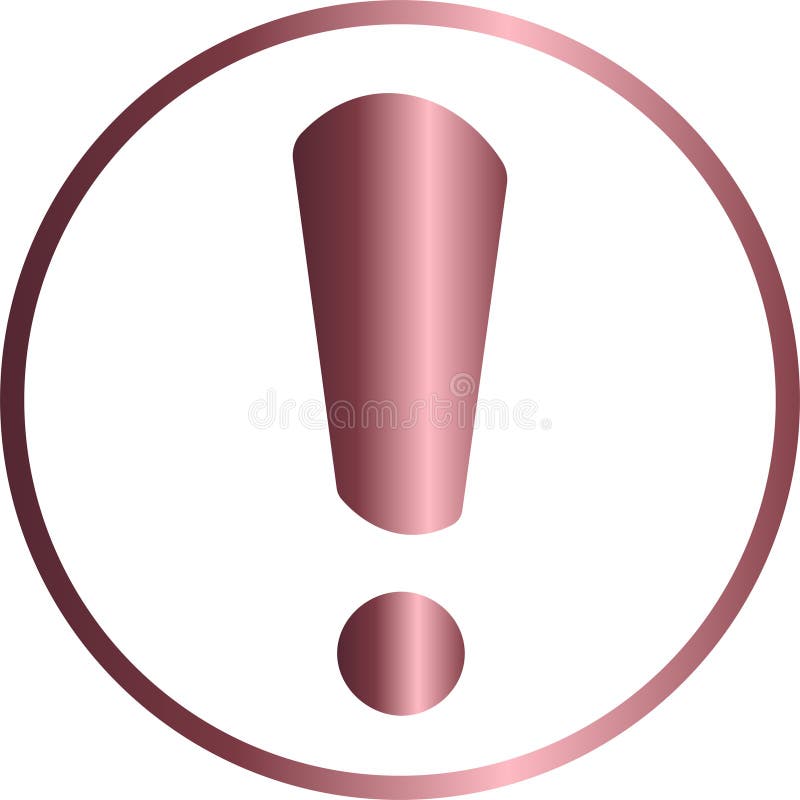 Vector Circular Icon, Exclamation Symbol, Important, Recommendation ...