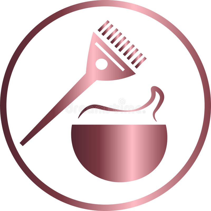 Vector Circular Icon, Color, Hair Dye Stock Illustration - Illustration ...