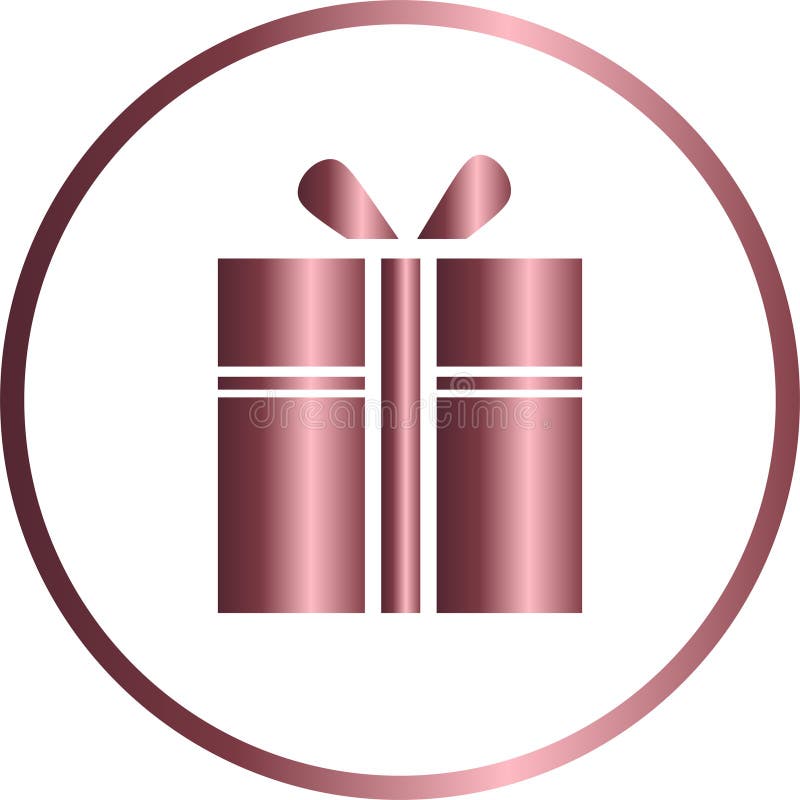 Vector Circular Icon, Gift, Surprise Stock Illustration - Illustration ...