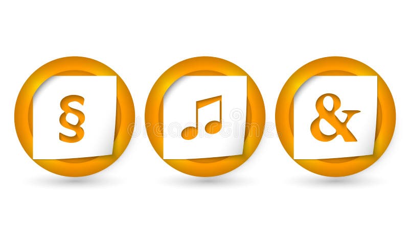 Iconos con las marcas ilustración del vector. Ilustración de icono ...