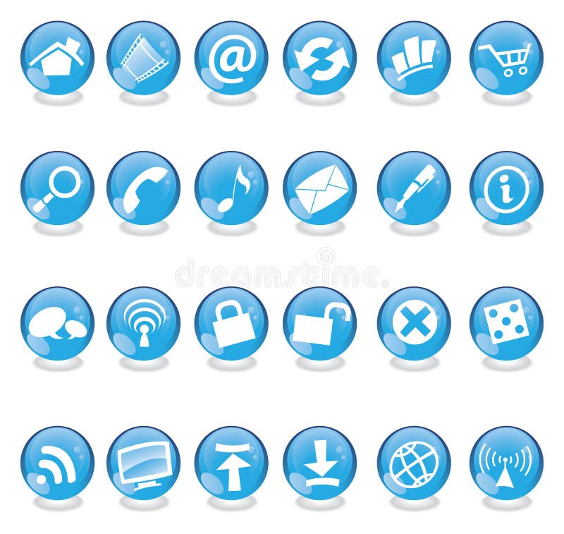 Sistema Multiusos Del Icono De La Tarjeta De Visita Ilustración del ...