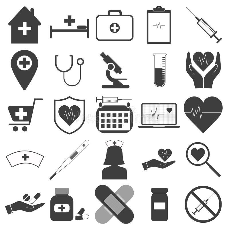 25 Iconos De Estado Vectorial En Aislado Blanco. Eps10 Ilustración del ...