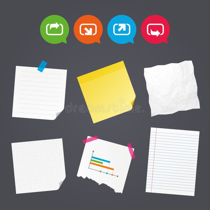 Iconos De La Acción Símbolos De La Parte Ilustración del Vector ...