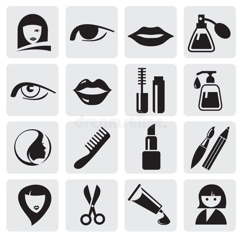 Iconos de la belleza ilustración del vector. Ilustración de ordenador ...