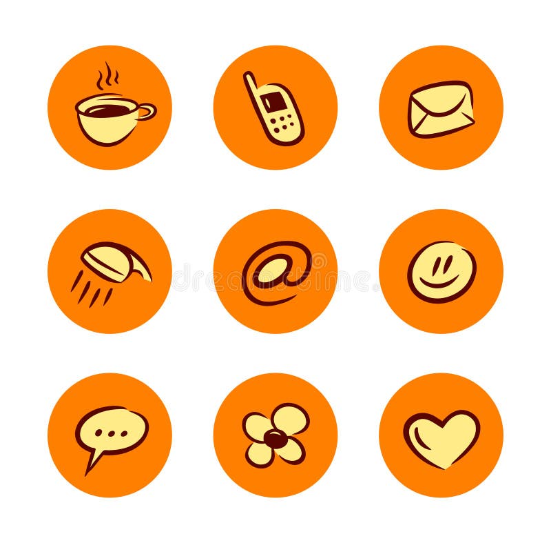 Iconos De La Forma De Vida Que Rodean Símbolo De La Idea Ilustración ...