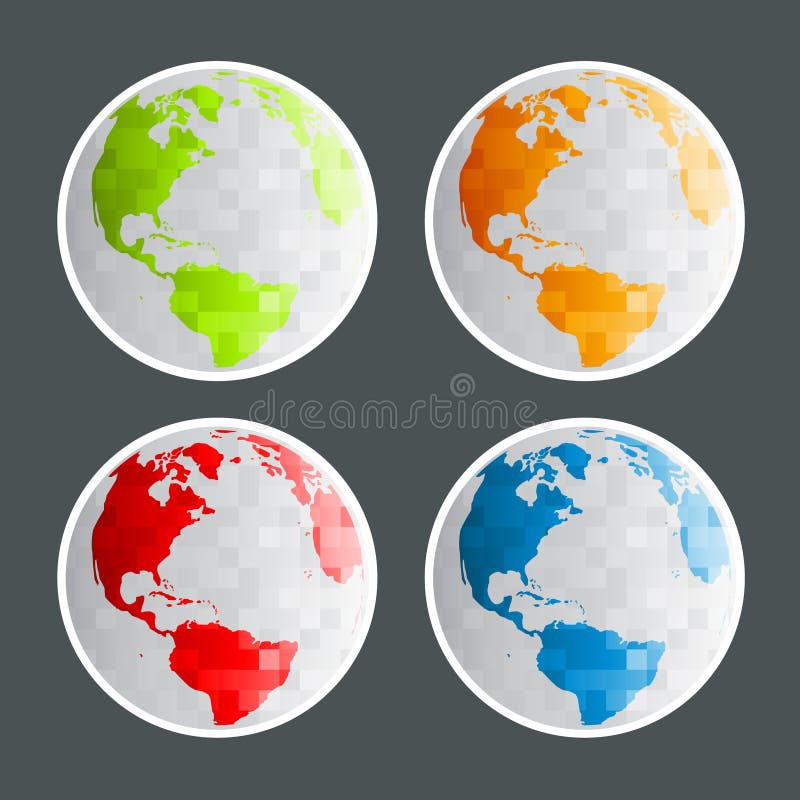 Globos 3d Con Mapas Del Mundo Set Globo De La Tierra Hemisferios Con ...