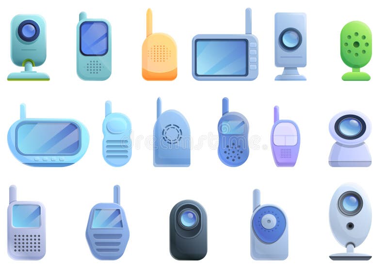 Iconos De Monitor De Bebé Conjunto Estilo De Caricatura Ilustración del ... Iconos De Monitor De Bebé Conjunto Estilo De Caricatura Ilustración del ...