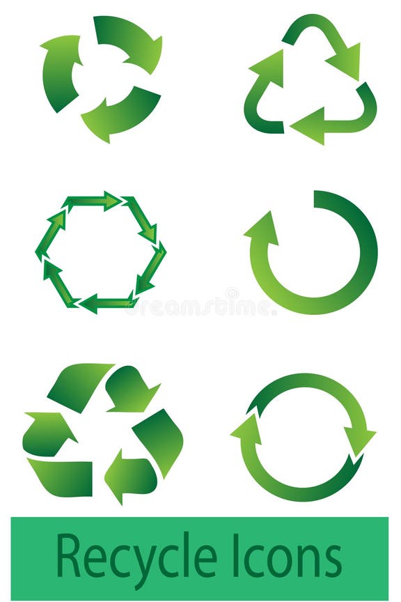 Iconos de Recyle stock de ilustración. Ilustración de modelo - 28332206