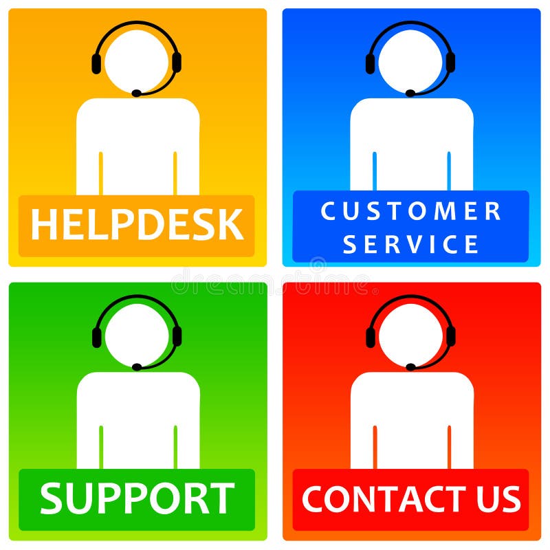 Iconos del cliente stock de ilustración. Ilustración de ayudar - 23158136