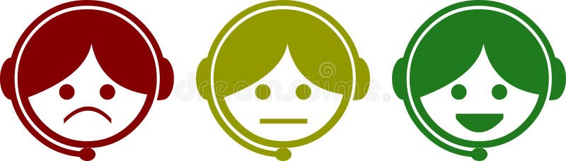 Iconos Del Contacto De La Televenta Ilustración del Vector ...