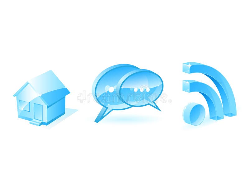 Iconos del Internet ilustración del vector. Ilustración de objeto ...