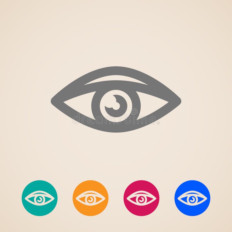 Icono Del Lado Del Ojo Diseño Del Símbolo Del Concepto Del Lado Del Ojo ...