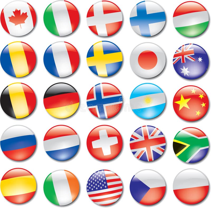 Iconos del país ilustración del vector. Ilustración de cortina - 13762874