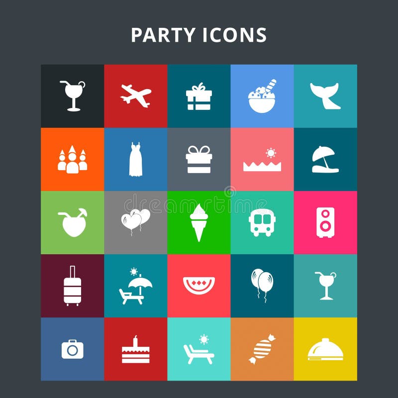 Iconos del partido ilustración del vector. Ilustración de cinta - 120628089