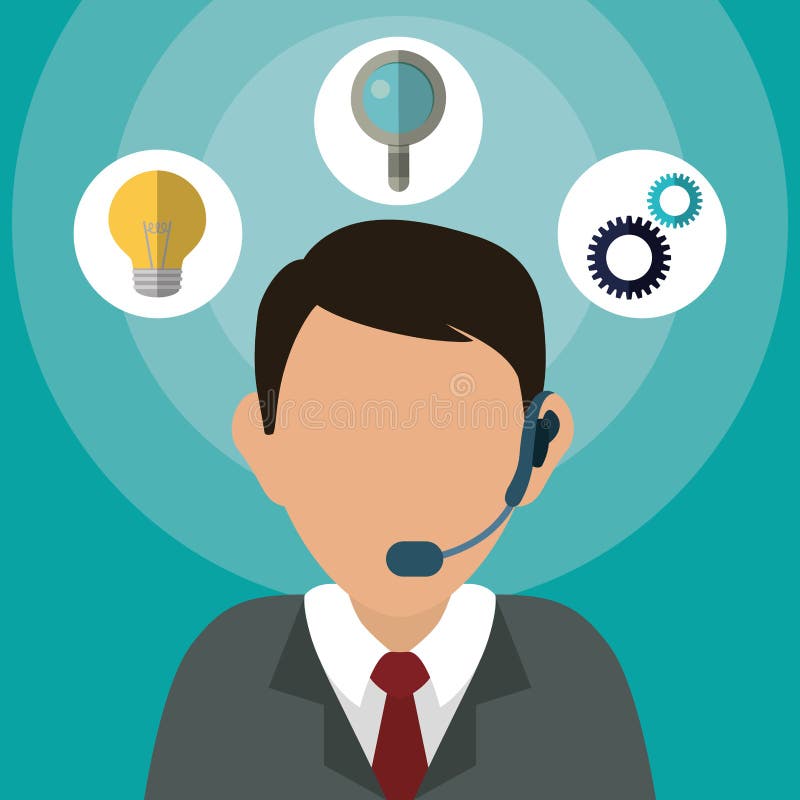 Iconos Del Servicio De Atención Al Cliente Ilustración del Vector - Ilustración de cliente ...