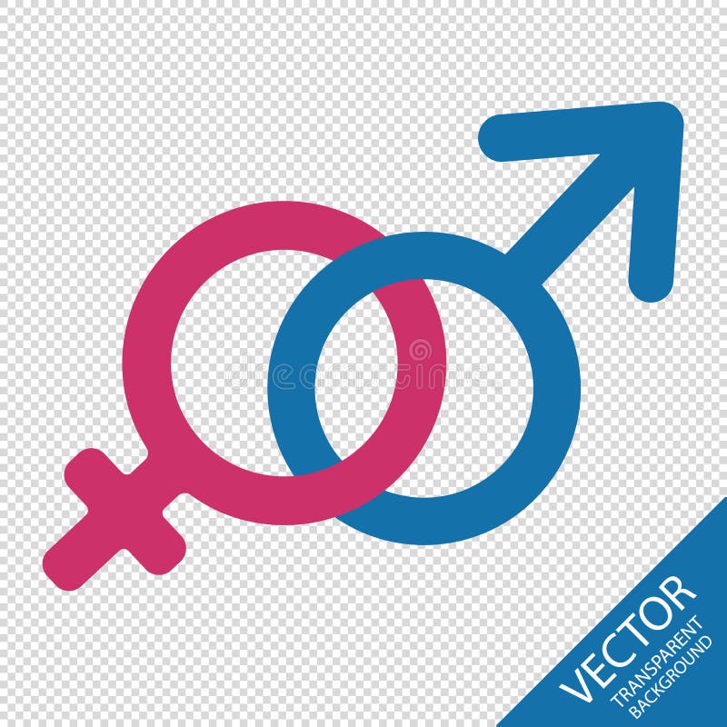 Iconos Del Sexo Masculino Y Femenino Ejemplo Del Vector Aislados En