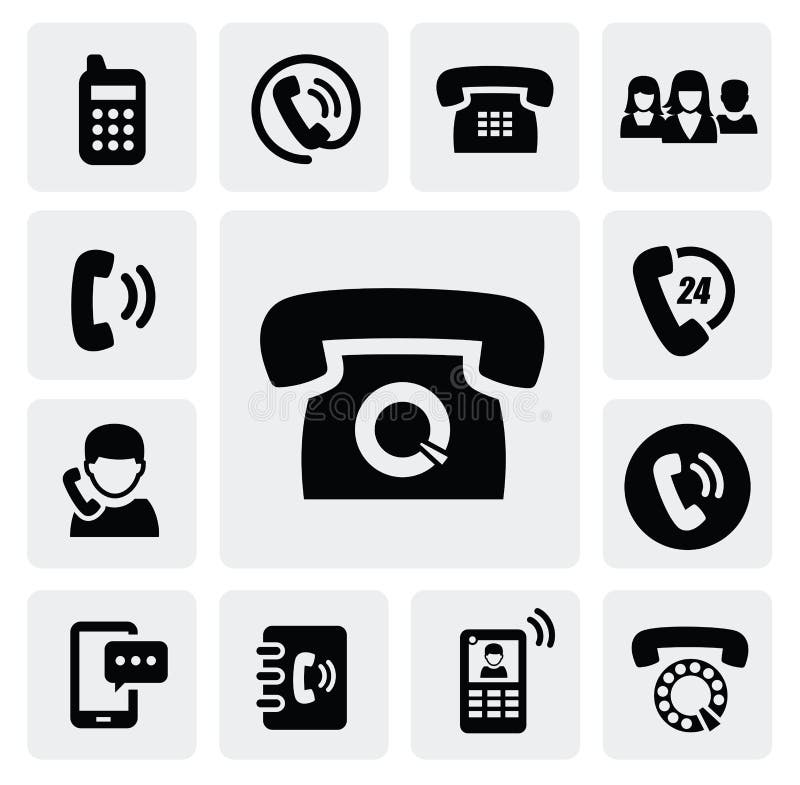 Símbolo Del Teléfono Celular Ilustración del Vector - Ilustración de ...