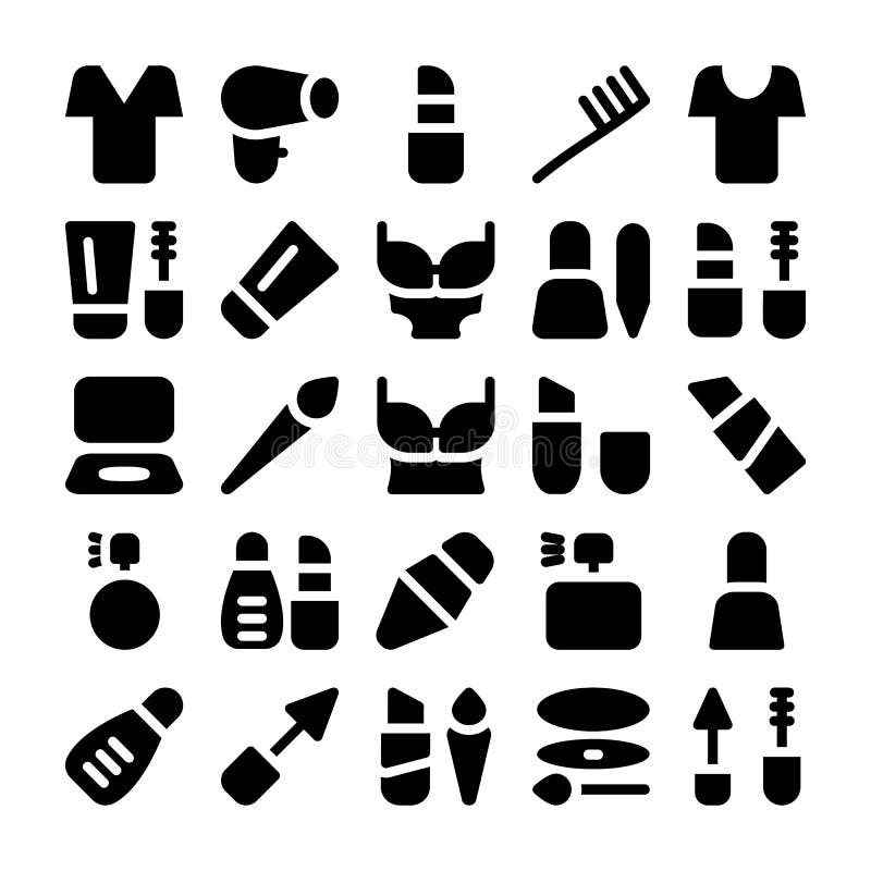 Iconos 8 Del Vector De La Moda Stock de ilustración - Ilustración de ...