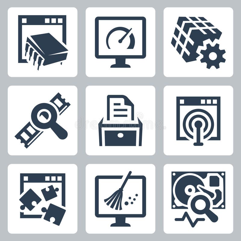 Concepto De Software De Utilidades Stock de ilustración - Ilustración de ensamblador, firmwares ...