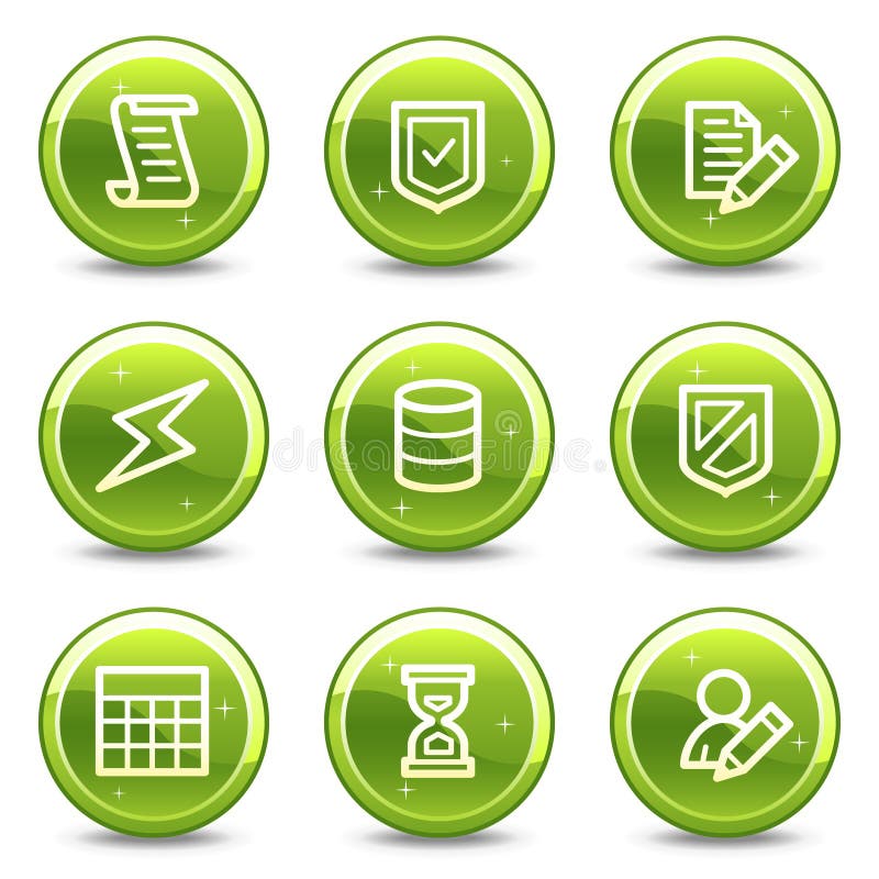 Iconos De La Base De Datos Ilustraciones Stock, Vectores, Y Clipart ...
