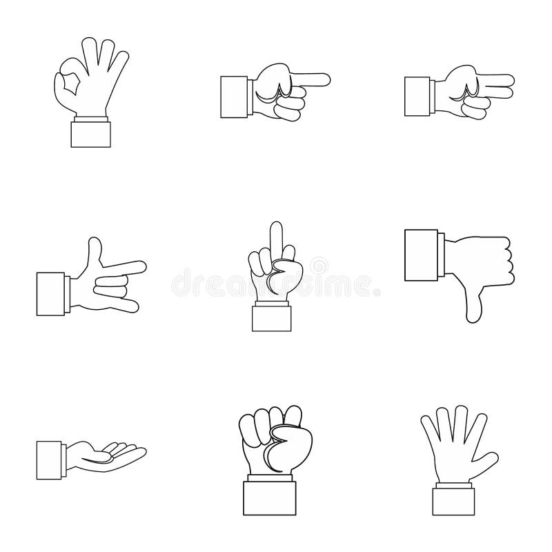 Gestual Ilustraciones Stock, Vectores, Y Clipart – (323 Ilustraciones ...