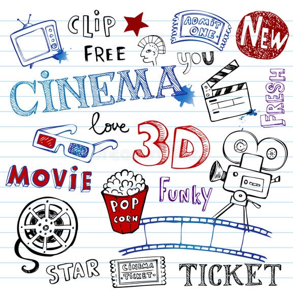 Iconos a mano del vector ilustración del vector. Ilustración de admita ...