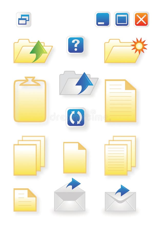 Iconos Para Las Funciones Comunes Del Ordenador Ilustración del Vector ... Iconos Para Las Funciones Comunes Del Ordenador Ilustración del Vector ...