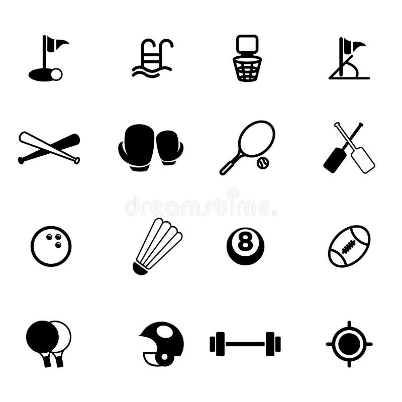 Iconos set01 del deporte ilustración del vector. Ilustración de ...