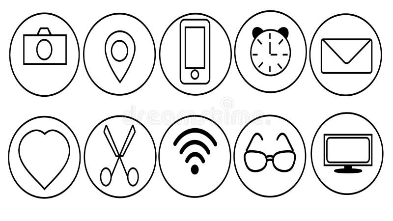 Iconos, simbol, vector ilustración del vector. Ilustración de banca ...