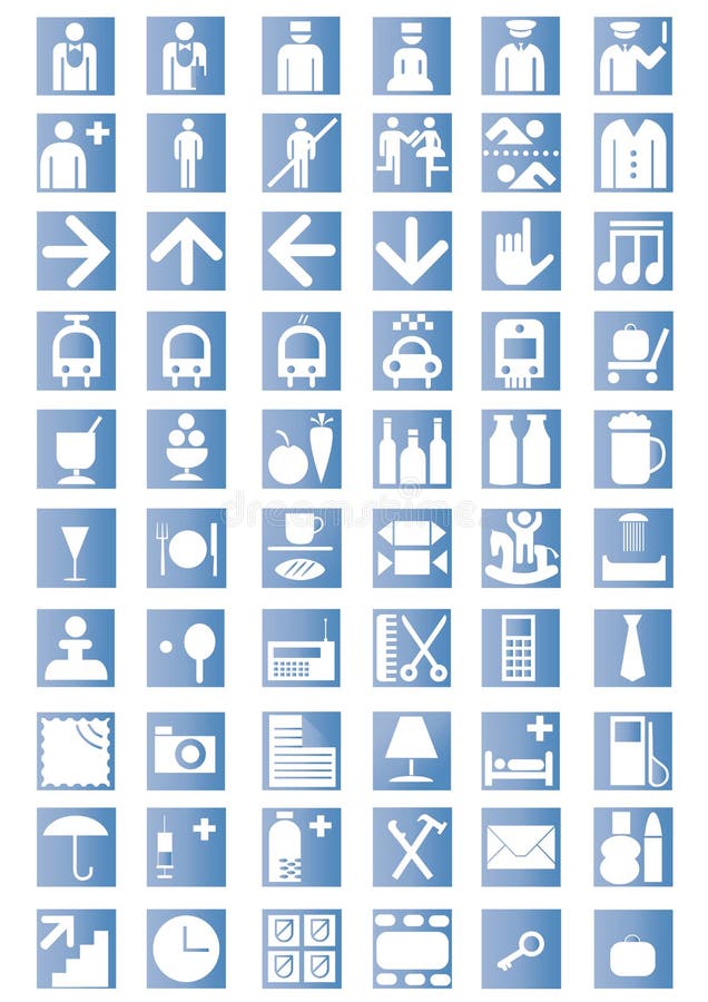 Iconos Universales Del Esquema Ilustración del Vector - Ilustración de ...