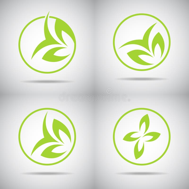 Iconos verdes ilustración del vector. Ilustración de simplicidad - 60499309