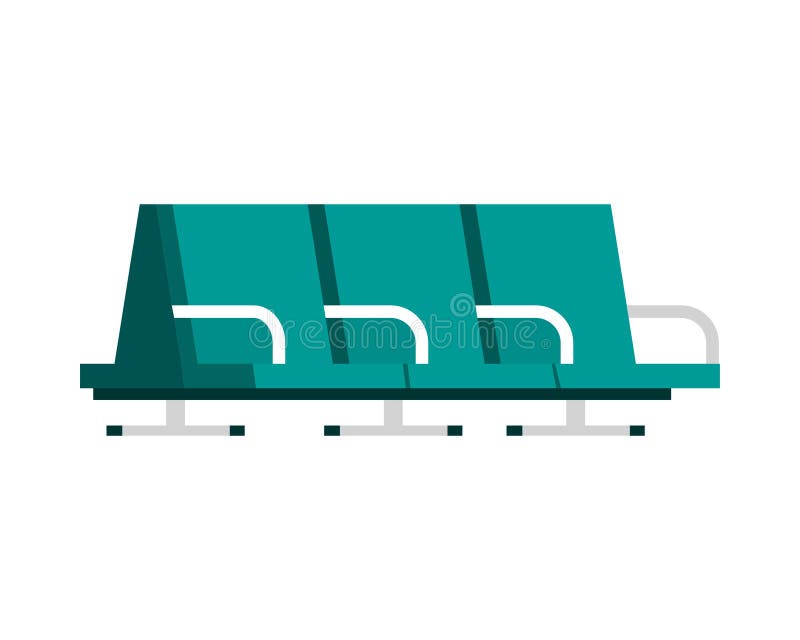 Airport seats icon stock vector. Illustration of icon - 265640845