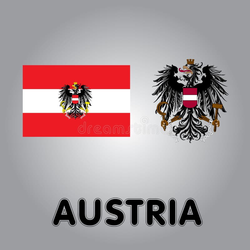 Icons of Austria stock illustration. Illustration of emblem - 96549179