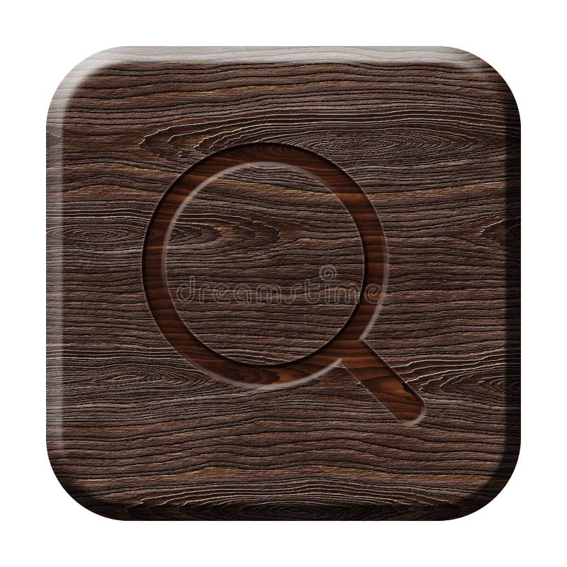 Icons with Brown Wood Texture Stock Image - Illustration of support ...