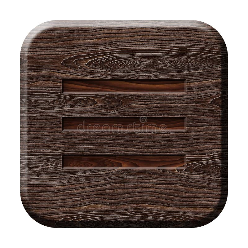 Icons with Brown Wood Texture Stock Photo - Illustration of website ...