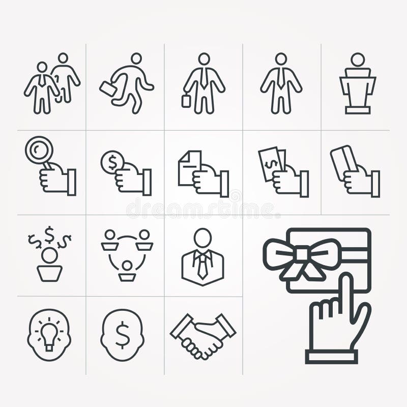 Simple Vector Illustration with Ability To Change. Icons with Business ...