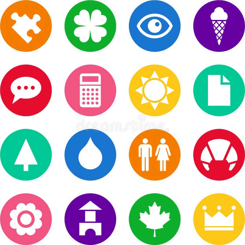 Icons in circles stock vector. Illustration of cream - 29521159