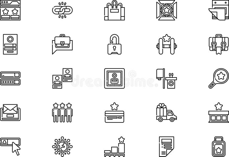 Membership Icons Collection is a Vector Illustration with Editable ...