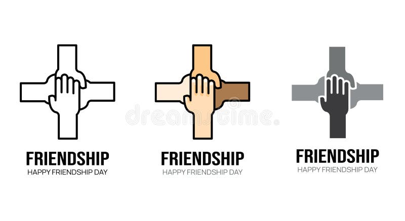 Icons. Concept Hand of Friendship and Support Signs Stock Vector ... Icons. Concept Hand of Friendship and Support Signs Stock Vector ...