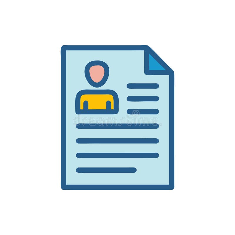 Icons for Creating Effective Resumes Stock Illustration - Illustration ...