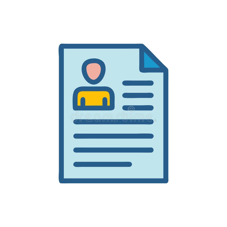 Icons for Creating Effective Resumes Stock Illustration - Illustration ...