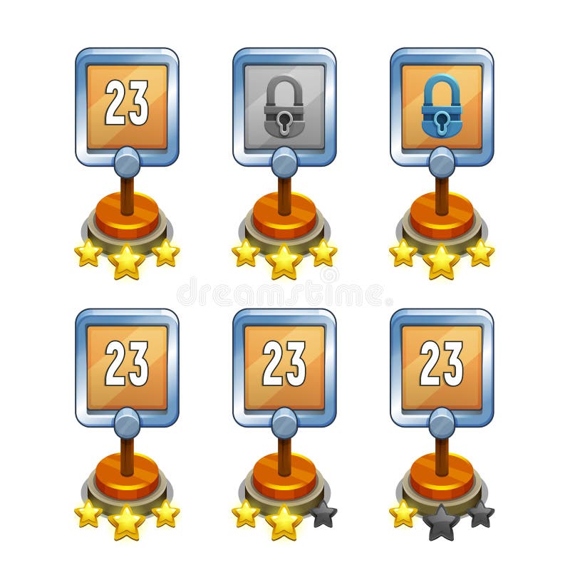 Icons of Design Elements for App, Game Development, Interface. Stock ...