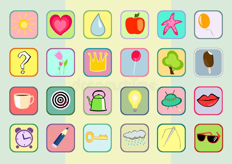 Icons Of Different Stuff Picture. Image: 28555177